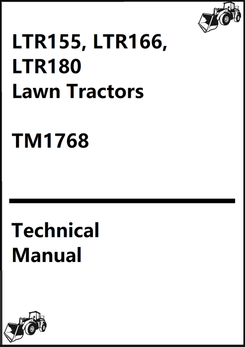 John Deere LTR155, LTR166, LTR180 Tractors Technical Manual TM1768 ...